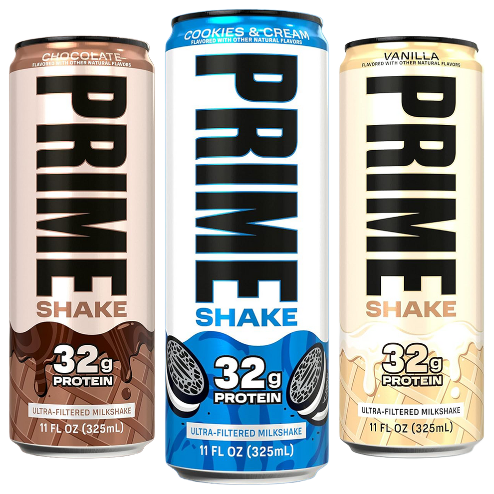 PRIME Shake – All Flavours Bundle (Chocolate, Vanilla & Cookies & Cream ...